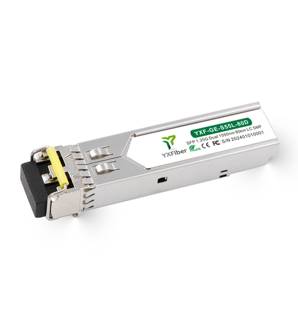 1.25G SFP ZX 1550nm 80km Dual LC Single mode Transceiver Compatible with Cisco Mikrotik HPE TP ...
